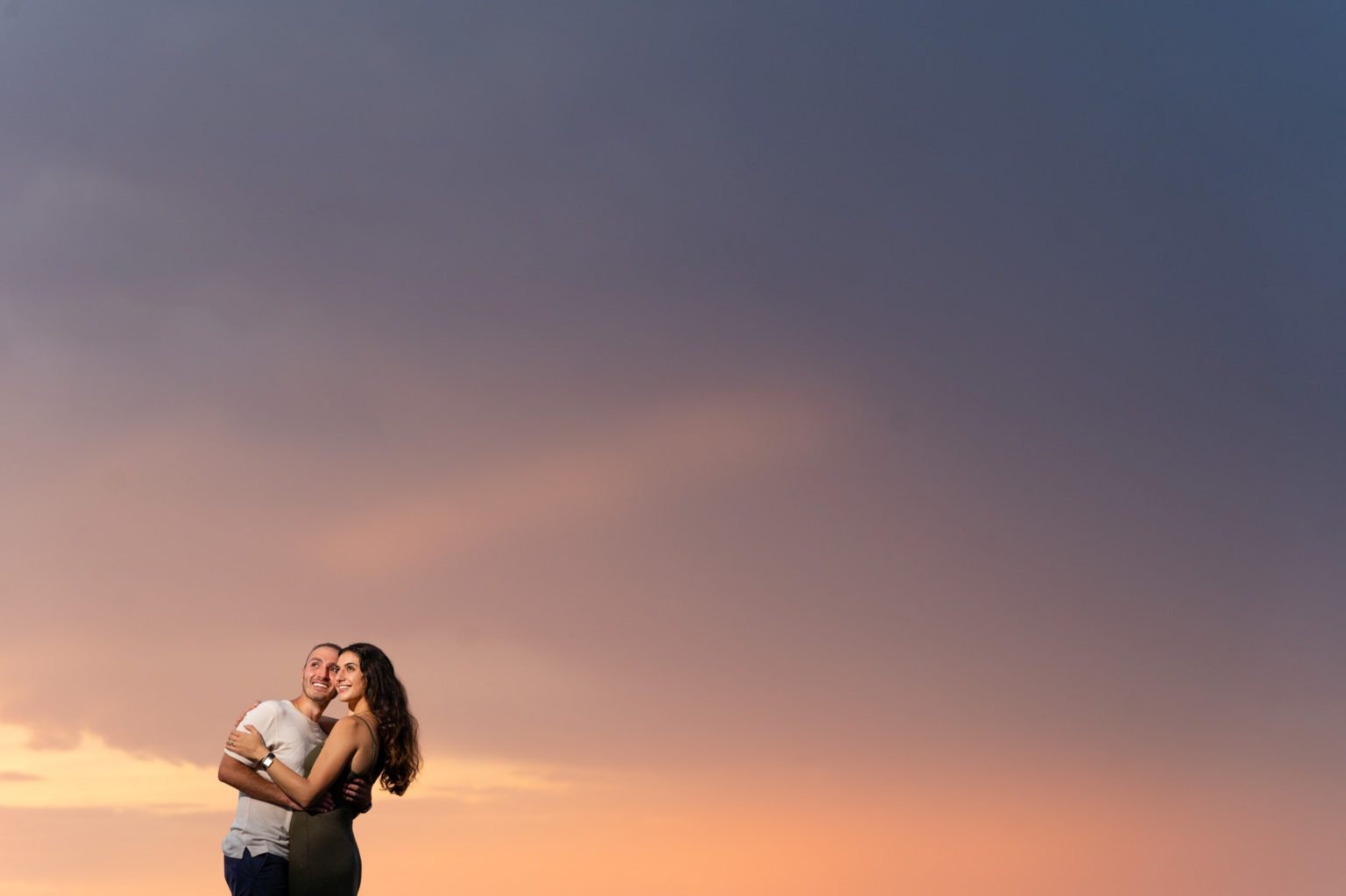 Sunset Proposal at Pavilion Park - Brian Weitzel Photography